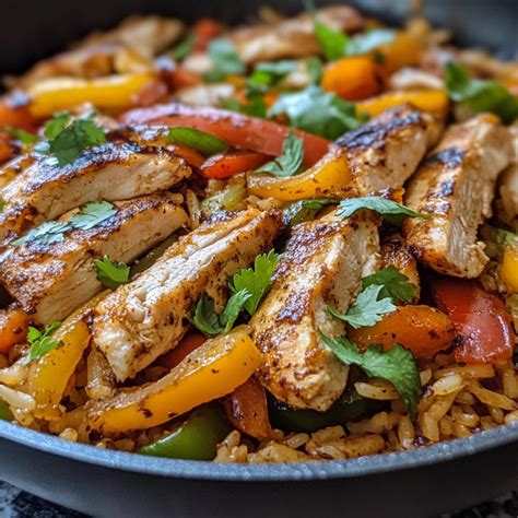 30 Minute One Pan Chicken Fajita Rice Recipe So Flavorful
