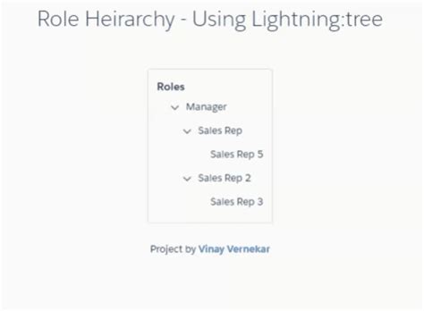dynamically display role hierarchy using standard lightning tree tag by vinay vernekar medium