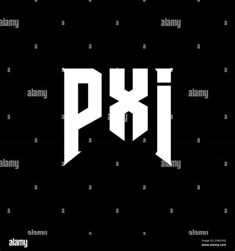 Pxi Letter Logo Design For Technology Company Pxi Logo Design Black
