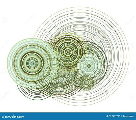 Shape Of Circles Bubbles Sphere Or Ellipses Abstract Geometric Background Pattern Concept