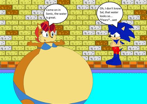 Request Sonic And Sally At The Pool By Andrew3382 On Deviantart