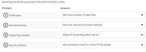 Solved Matching The Kernel Parameters File With The What Is