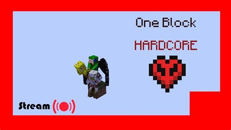 One Block Hardcore 1 Minecraft Java Youtube