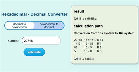 Hexadecimal Decimal Converter