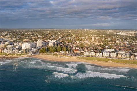 Aerial Drone View Of Cronulla And Cronulla Beach In The Sutherland