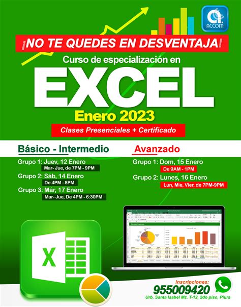 Accom PerÚ 🟢 Cursosverano2023 Cursos En Excel Aprende La