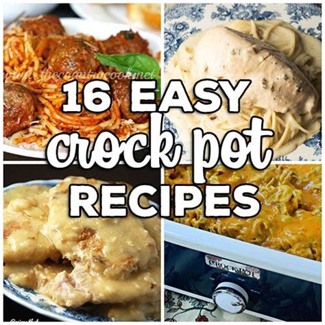 16 Easy Crock Pot Recipes Recipes That Crock Crockpot Recipes Slow Cooker Crockpot Recipes