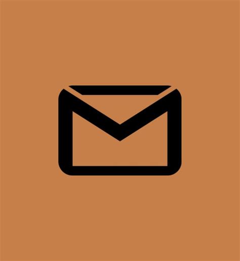 Orange Gmail App Icon Design