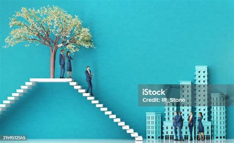 성공의 사다리 계단과 열린 문이있는 개념 3d 그림 3d 렌더링 개념에 대한 스톡 사진 및 기타 이미지 개념 건축물 걷기 Istock