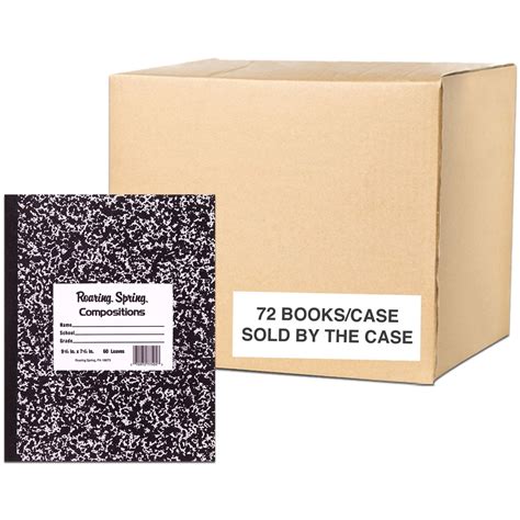Roaring Spring Wide Ruled Flexible Cover Composition Book 1 Case 72