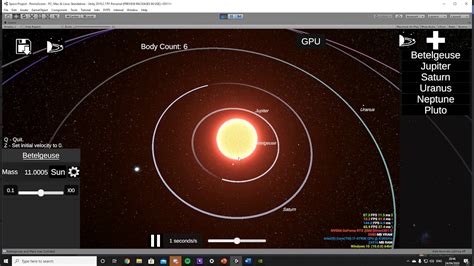 N Body Simulator Unity Youtube