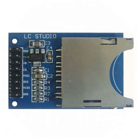 Sd Card Reader Writer Module Slot Socket For Arduino Arm Mcu Amazon