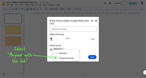 How To Make Google Slides View Only