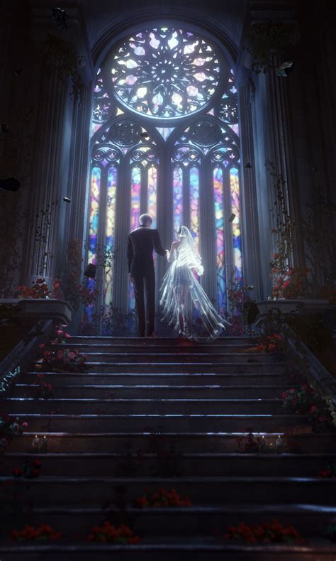 Wedding Gown On The Stairs Couple On Stairs Drawing Dark Souls