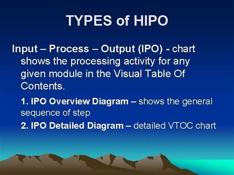Hierarchical INPUT PROCESS OUTPUT Prepared By Alvin D