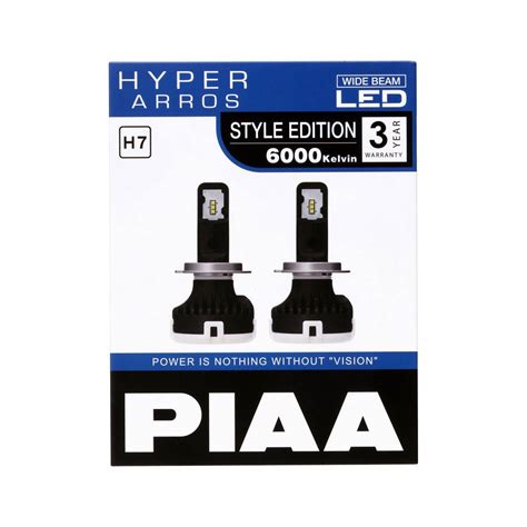 PIAA Hyper Arros 6000K LED Bulb Kit - H7