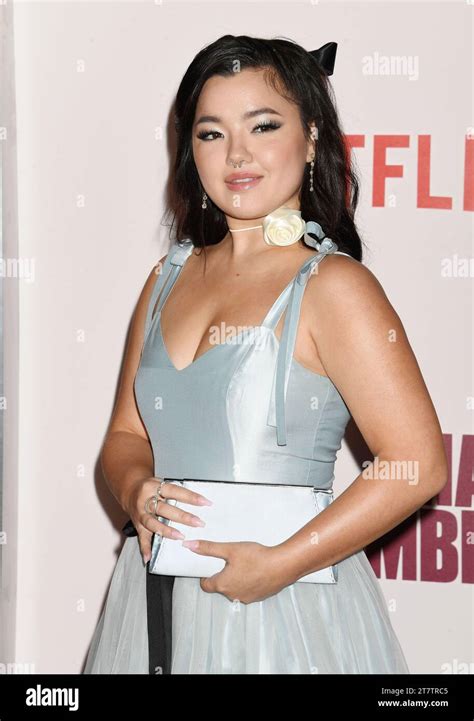 Los Angeles California November 16 Elizabeth Yu Attends The Los