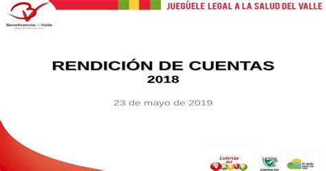 RendiciÓn De CuentasrendiciÓn De Cuentas 2018 23 De Mayo De 2019