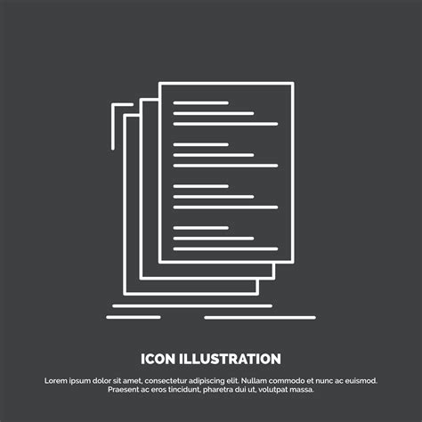 Code Coding Compile Files List Icon Line Vector Symbol For Ui And