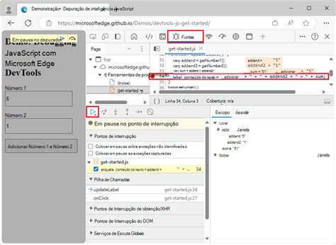 Introdução à Depuração Do Javascript Microsoft Edge Developer Documentation Microsoft Learn