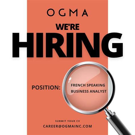 Ogma Inc On Linkedin Ogmainc Internship Businessanalyst Jobarmenia Vacancy Frenchspeaking
