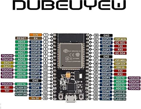 DUBEUYEW ESP32S ESP32 Development Board 2 4GHz Dual Mode WiFi Bluetooth Dual Cores