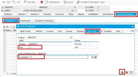 Conditional Breakpoint In Sap Abap Sapcodes