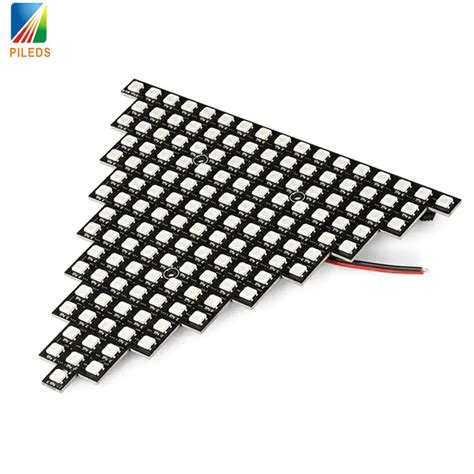 Pixel Diy Led Dot Matrix Screen Triangle Shape Ws2812 Full Color Spliceable