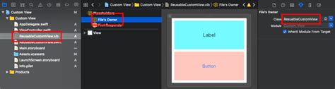 Xcode How Do I Create A Custom Ios View Class And Instantiate Multiple Copies Of It In Ib