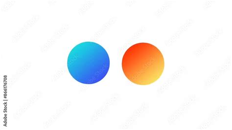 Two Points Rotating In The Same Direction 2d Element Animation 4k