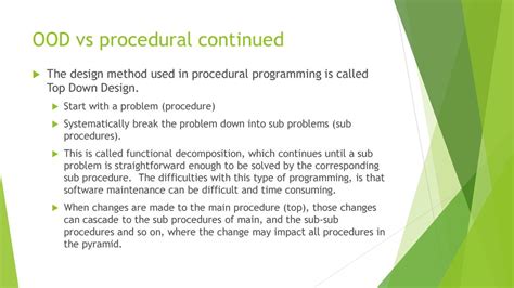 Object Oriented Vs Procedural Vs Event Driven Programming Ppt Download