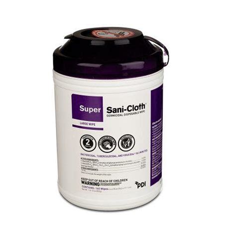 Super Sani Cloth Germicidal Large Canister Purple Lid 160s Instamart