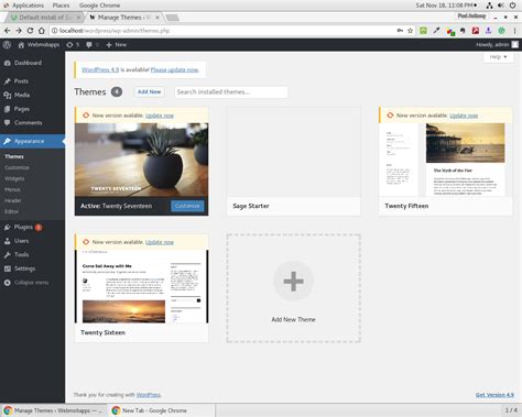 Default Install Of Sage 9 Beta Showing Blank Page Sage Roots Discourse