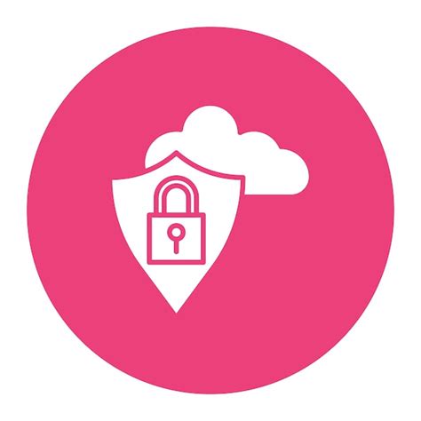 Premium Vector Cloud Security Vector Illustration