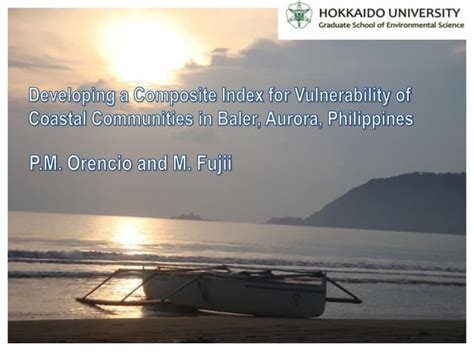 Coastal Community Vulnerability Index Ppt