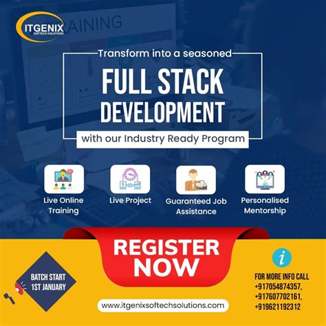 Itgenix 🚀 Transform Into A Seasoned Full Stack Developer 🌟 Kickstart Your Tech Career With Our