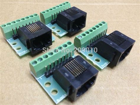 Adapter Rj45 Breakout To Pin Header And Terminal Block Rj45 Breakout Board And Rj45 Adapter