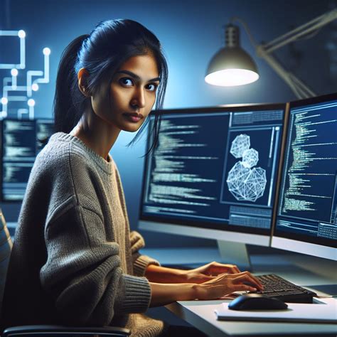 ethical hacker at work secure networks and code deciphering ai art generator easy peasy ai