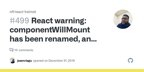React Warning Componentwillmount Has Been Renamed And Is Not