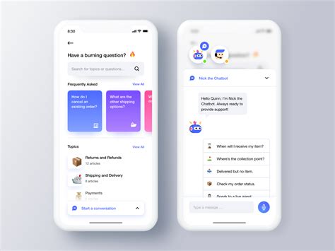 Help Center 👨🏻‍💻 Mobile App Design Inspiration Ui Design App Ui Design