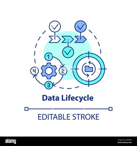 data lifecycle concept icon stock vector image and art alamy