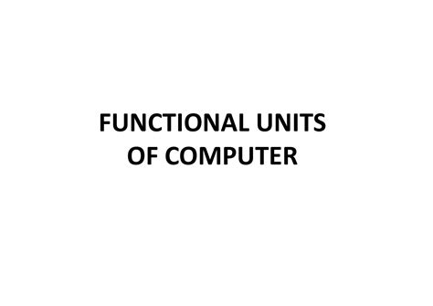 SOLUTION Functional Units Studypool
