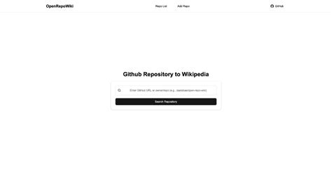 Meet Openrepowiki An Ai Tool That Turns Github Repos Into Instant Wikis
