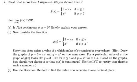 Answered A Is Fx Continuous At X 0 Bartleby