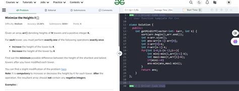 Day 8 Of Geekstreak2024 Minimize Heights Ii Nikhil Agarwal Posted On The Topic Linkedin