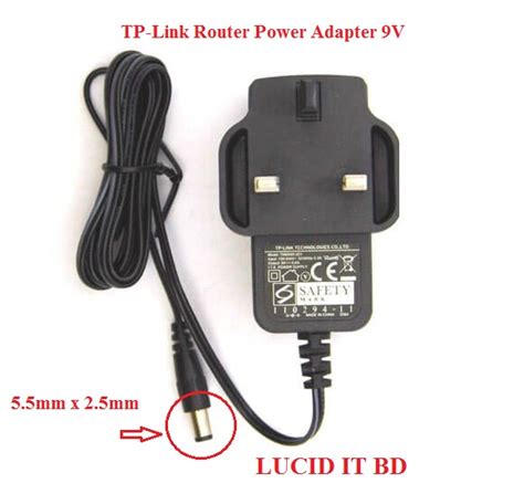 Tp Link Router Power Adapter 9v 0 64a 5 5mm X 2 5mm Lucid It Bd