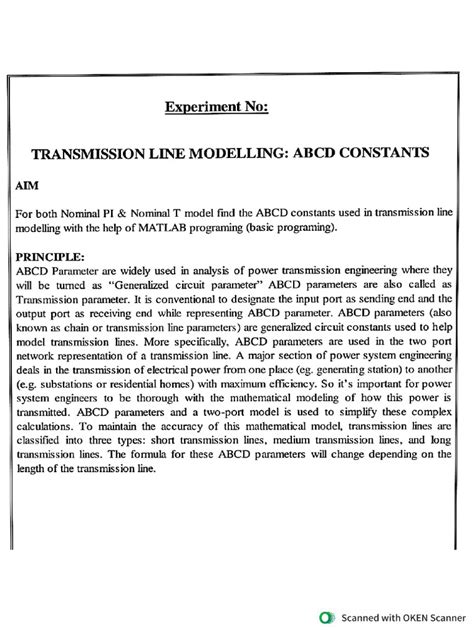 Transmission Line Parameters Pdf