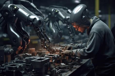 Premium Ai Image Robotic Precision Advanced Industrial Automation Efficient Machinery