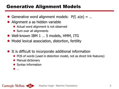 Ppt Machine Translation Discriminative Word Alignment Powerpoint