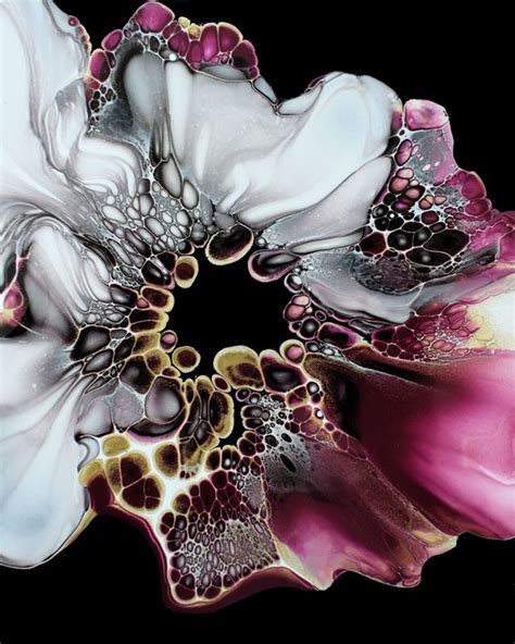 Флюид Арт Техника Рисования Жидким Акрилом на Холсте